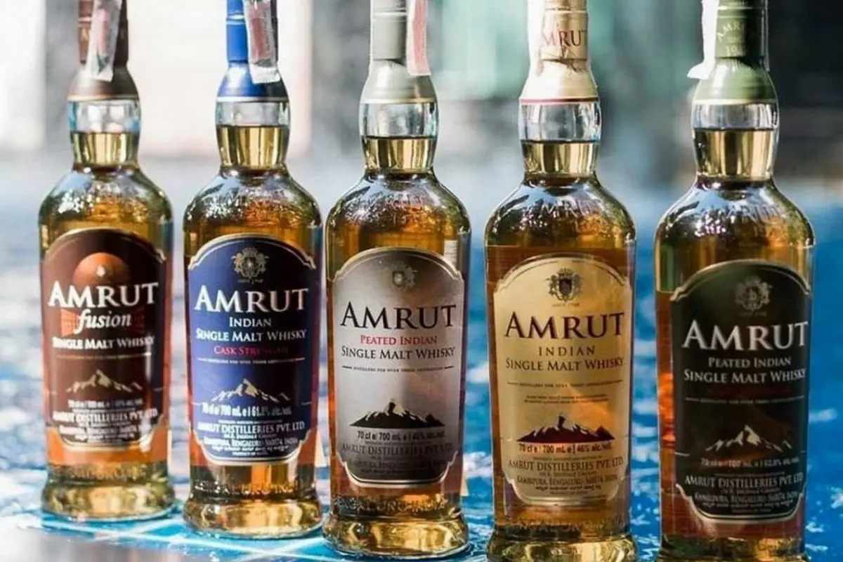 Amrut标志设计含义及威士忌品牌设计理念-诗宸标志设计