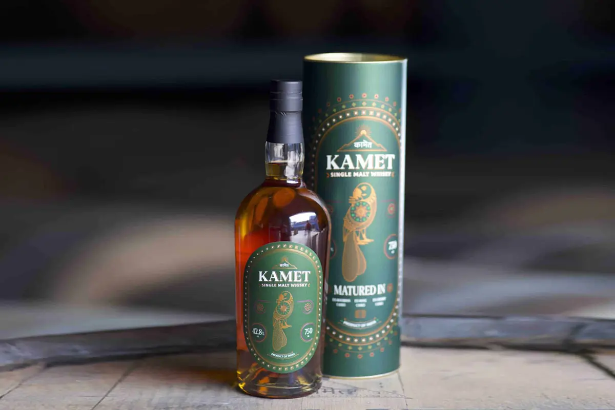 Kamet标志设计含义及威士忌品牌设计理念-诗宸标志设计