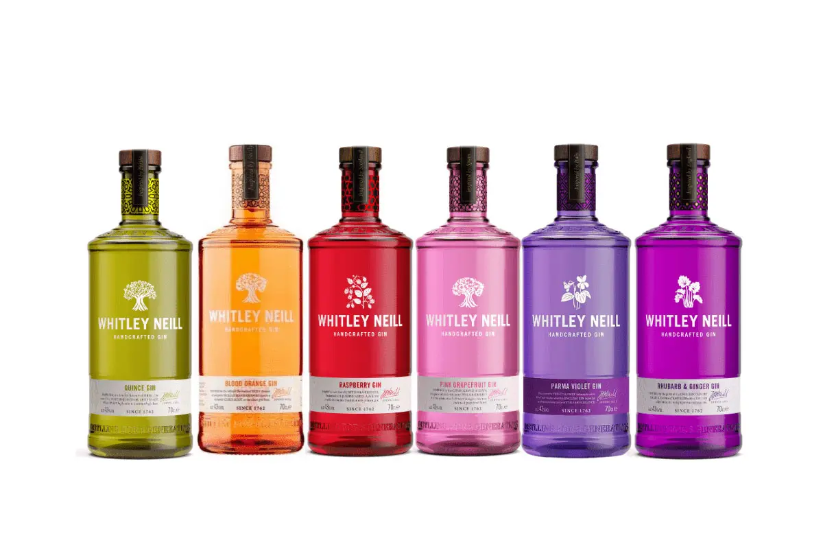 Whitley Neill标志设计含义及杜松子酒品牌设计理念-诗宸标志设计