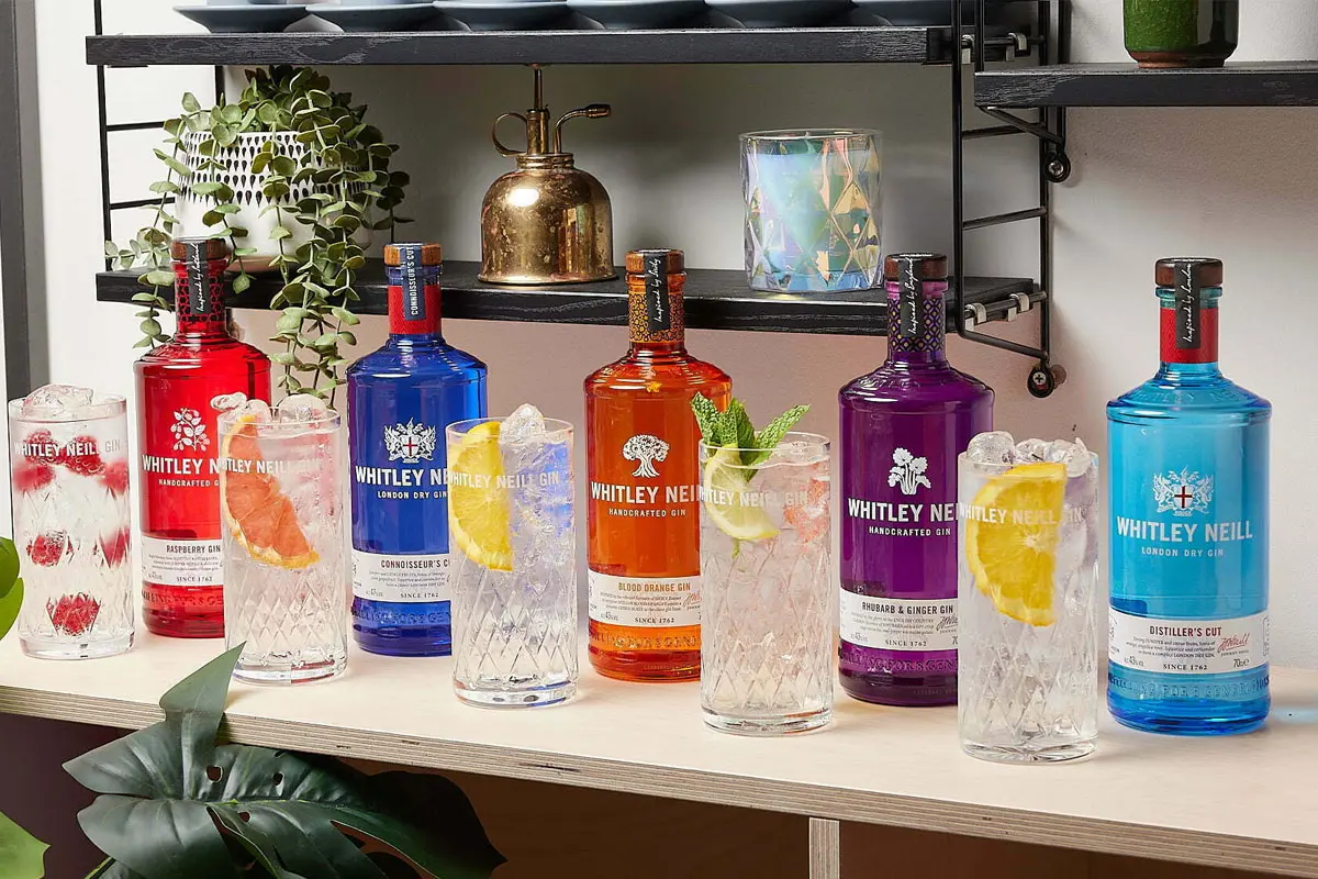 Whitley Neill标志设计含义及杜松子酒品牌设计理念-诗宸标志设计