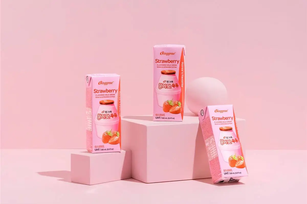 Binggrae宾格瑞logo设计含义及食品品牌设计理念-诗宸标志设计