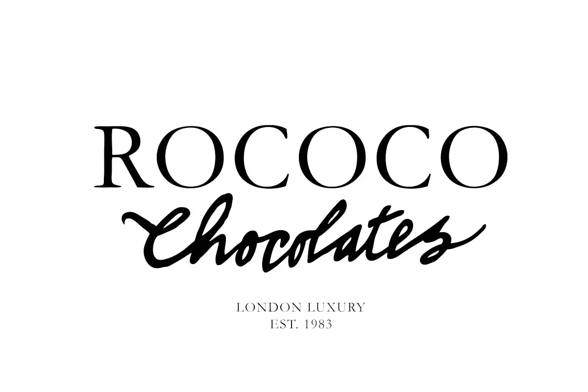 Rococo Chocolates标志设计含义及巧克力品牌设计理念-诗宸标志设计