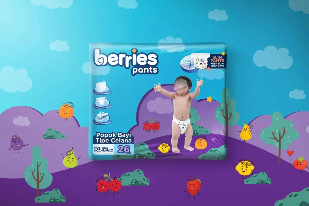 BERRIES儿童尿布包装设计赏析-诗宸标志设计