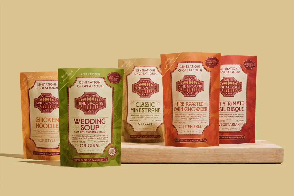 NINE SPOONS SOUP九匙汤包装设计赏析-诗宸标志设计