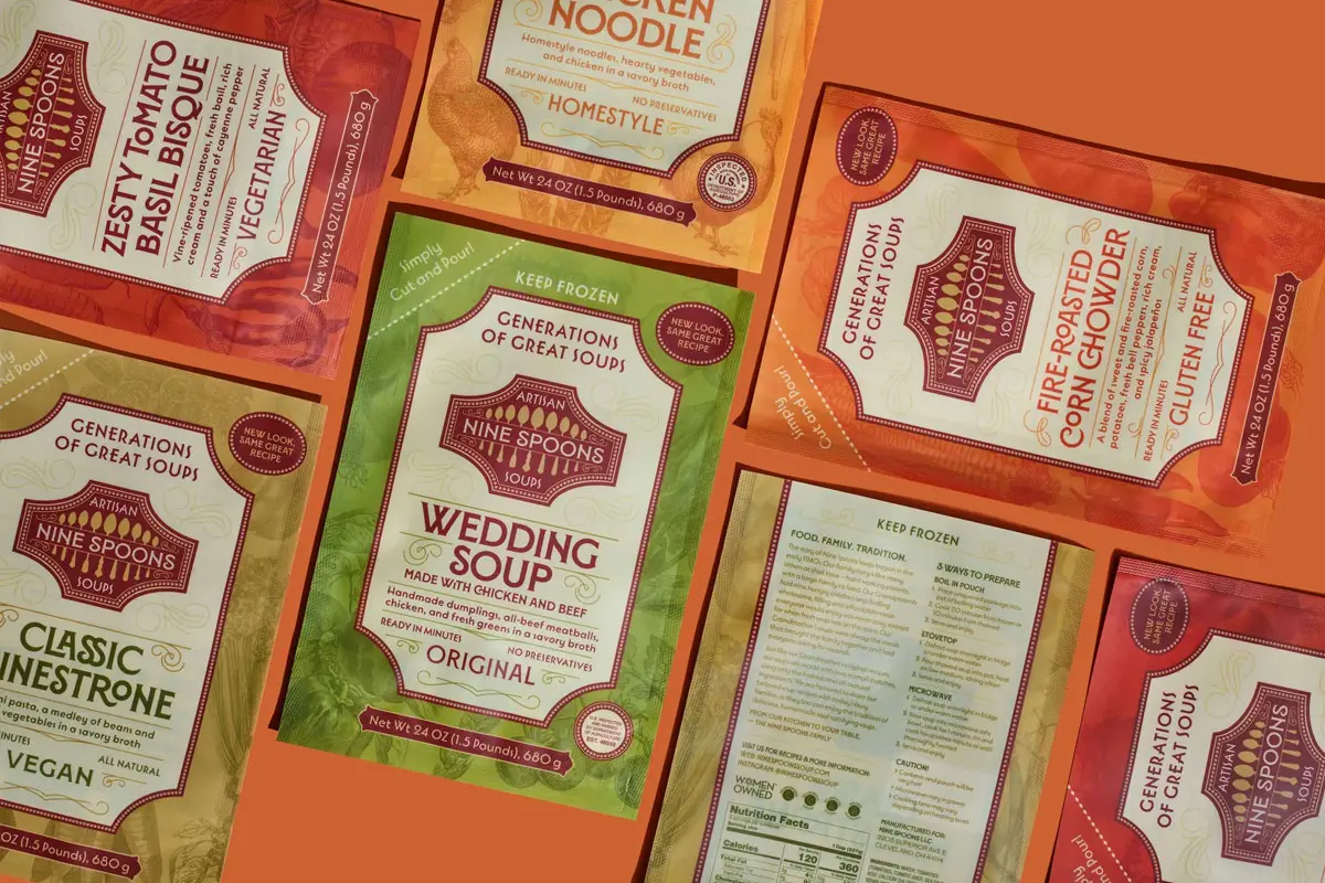 NINE SPOONS SOUP九匙汤包装设计赏析-诗宸标志设计