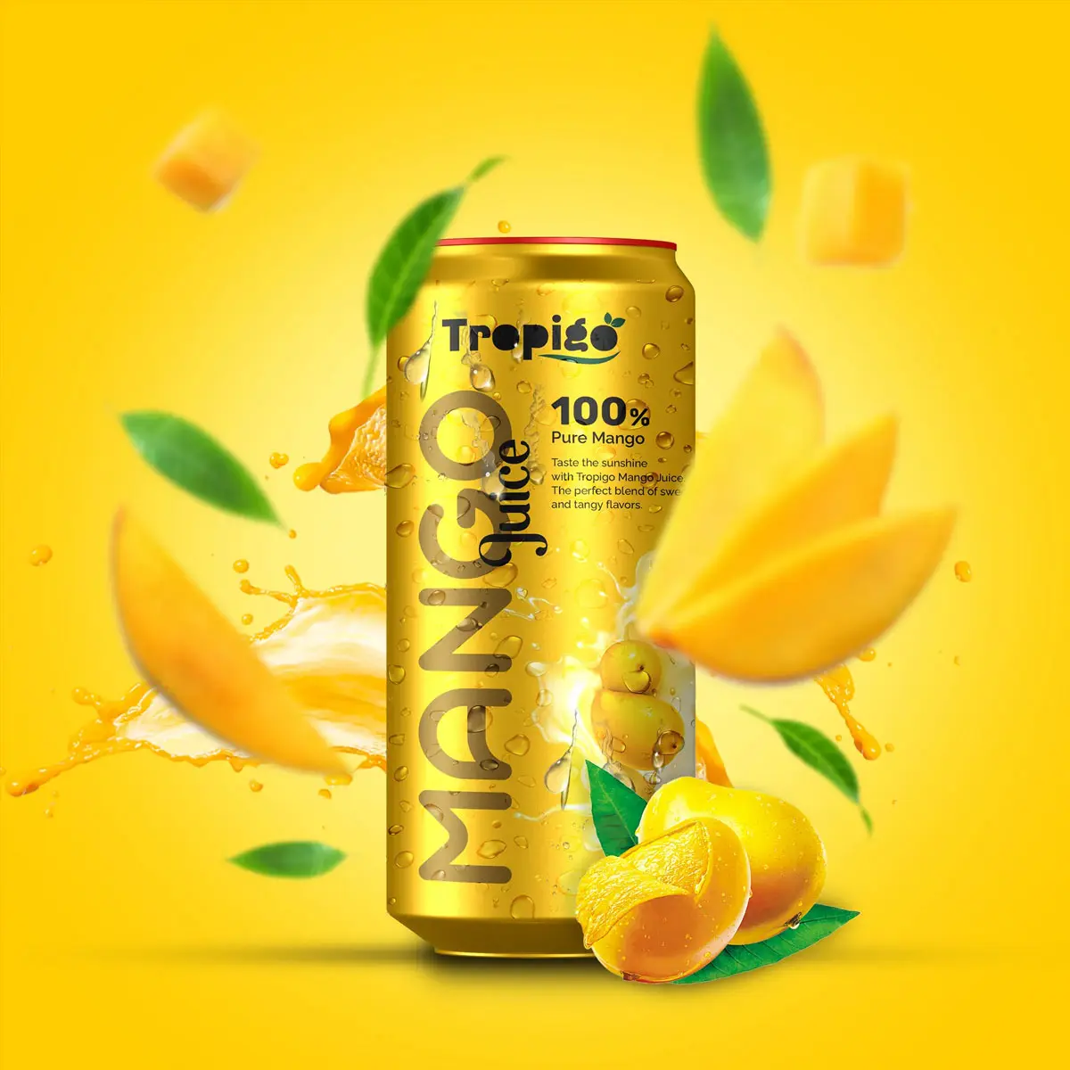 TROPIGO热带水果汁包装设计赏析-诗宸标志设计