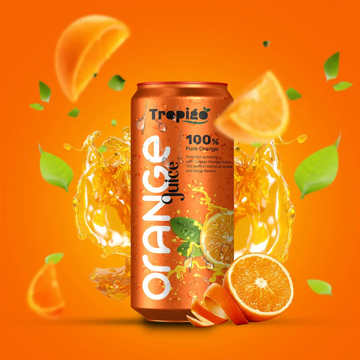 TROPIGO热带水果汁包装设计赏析-诗宸标志设计