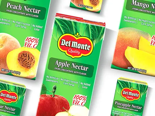 Del Monte德尔蒙食品logo含义及罐头品牌理念-诗宸标志设计